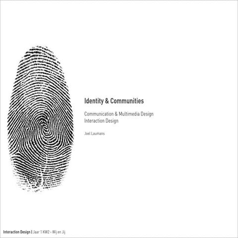 Identity and Communities | PDF