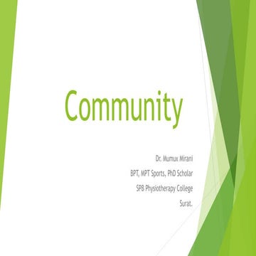 Types of communities | PPT