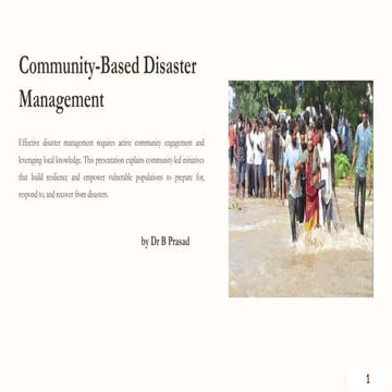 Community Based Disaster Risk Management (CBDRM) | PPT