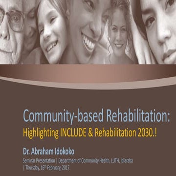 Community Based Rehabilitation CBR | PDF