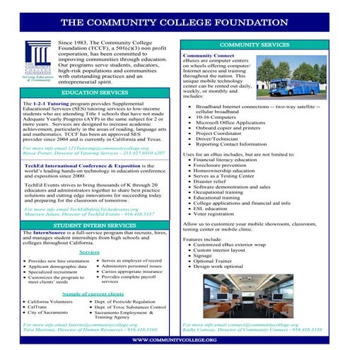 Community College Foundation Program Flyer | PDF