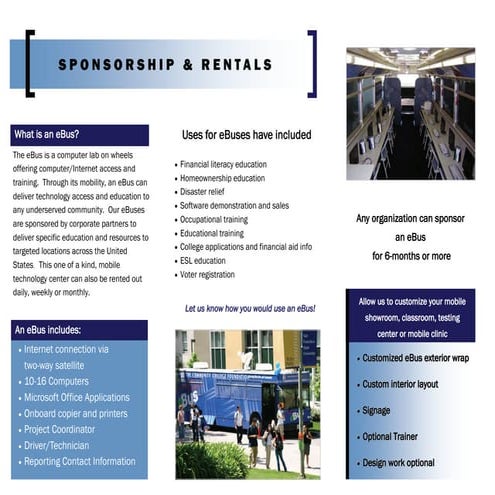 Community Connect eBus Brochure | PPT