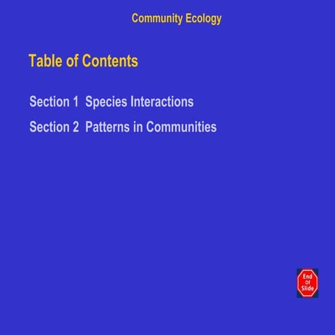 Community Ecology | PPT