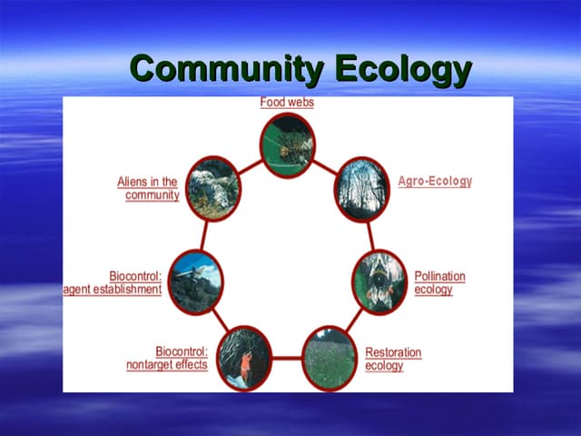 Community ecology...1 | PPT