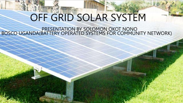 Solar PV Cells, Module and Array | PPTX