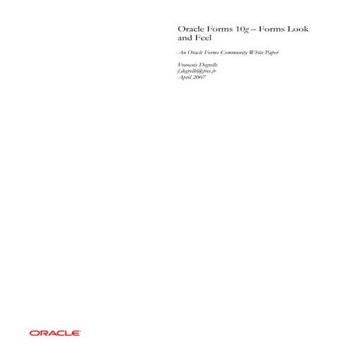 Oracle 10g Form | PDF