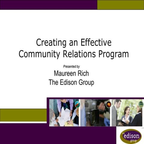 Community relations | PPT
