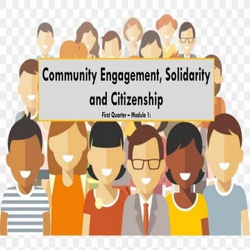 Community Subject Title: Community Engagement, Solidarity, and ...