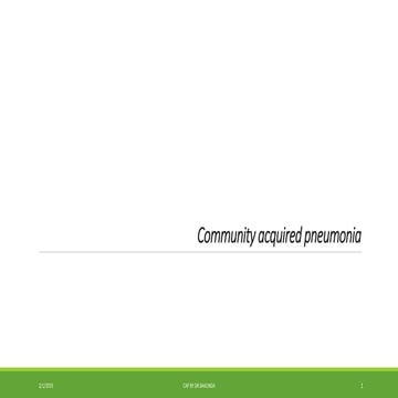 3 community acquired pneumonia