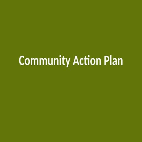 Community action Plan in the Philippines | PPTX