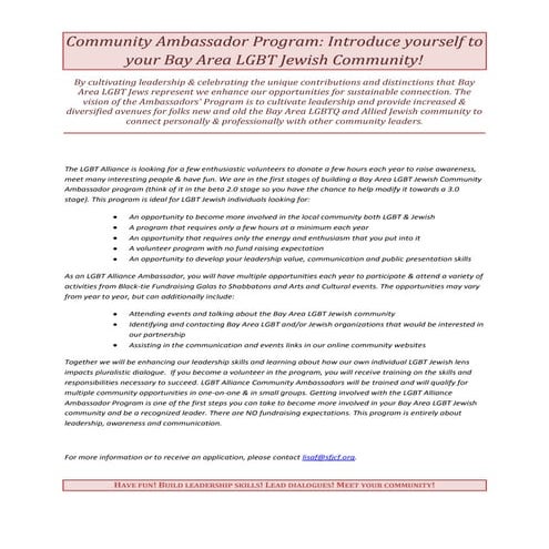 Community ambassador program v1 | DOCX