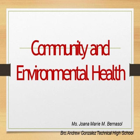 communityandenvironmentalhealth-180123140950.pptx | Indoor ...