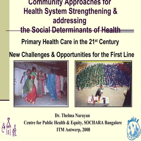 Community Approaches For Health System Strengthening | PPT