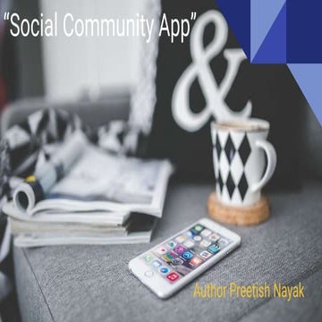 Community App wireframe | PPTX