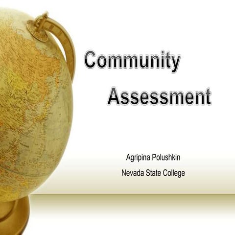 Community Assessment | PPT