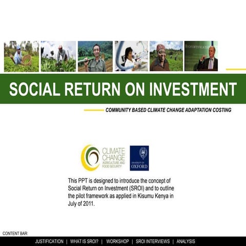 Social Return on Investment (SROI) | PPTX
