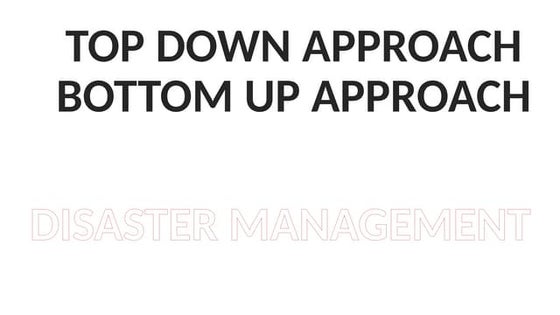 Top down approach | PPTX