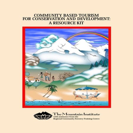 COMMUNITY BASED TOURISM FOR CONSERVATION AND DEVELOPMENT : Recource Kit ...