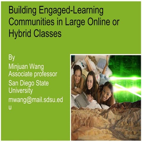 Building Online Communities in Large Classes | PPT