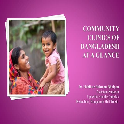 Community clinics of Bangladesh | PPTX