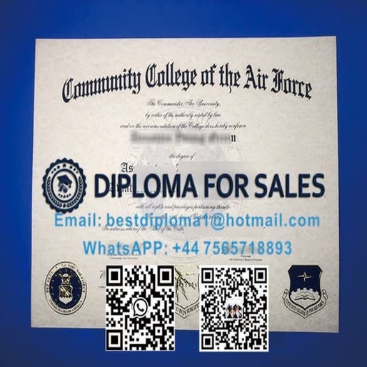 Order Fake CCAF Diploma, Community College of the Air Force Diploma | PPT