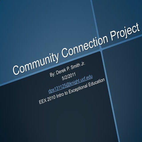 Community connection project | PPT