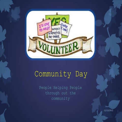 Community day | PPT