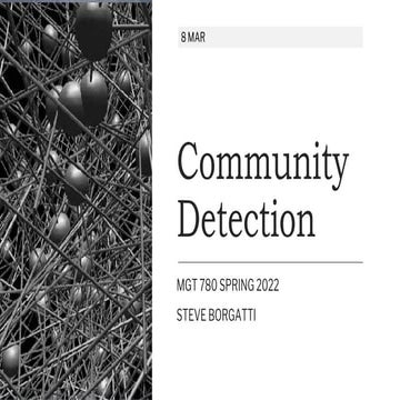 Community Detection I Pptx