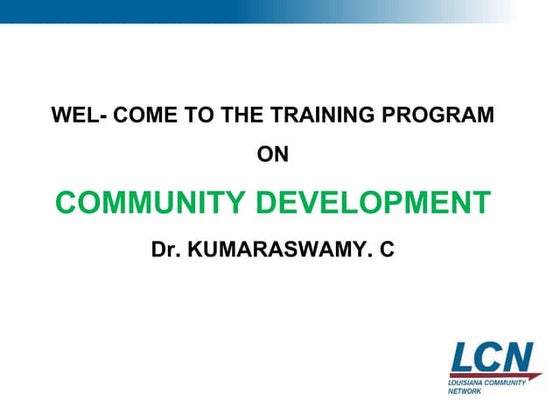 Methods of community organization | PPT