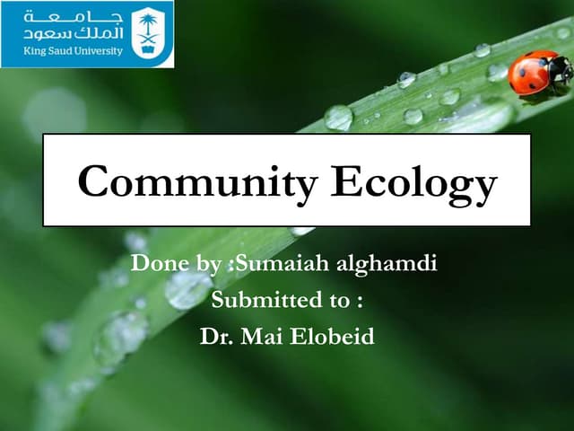 Ecotone and edge effect | PPTX