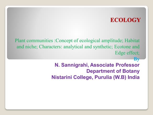 Productivity in ecosystem | PDF