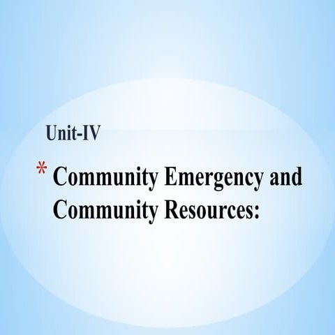 Community Emergency and Community Resources.pptx