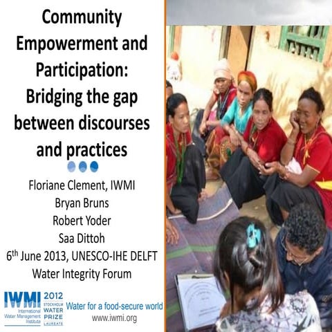 Community empowerment and participation | PPTX