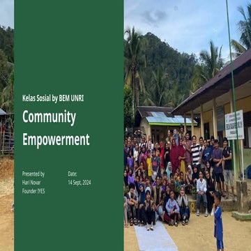 MATERI COMMUNITY EMPOWERMENT & LINGKUNGAN | PPTX
