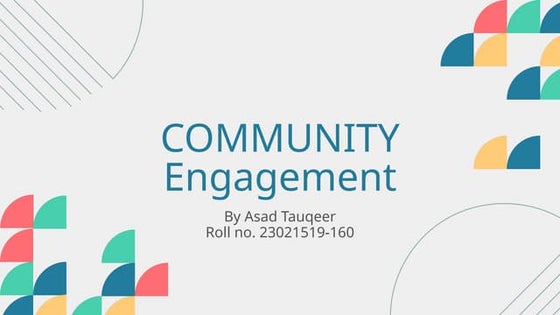 Community engagement | PPT