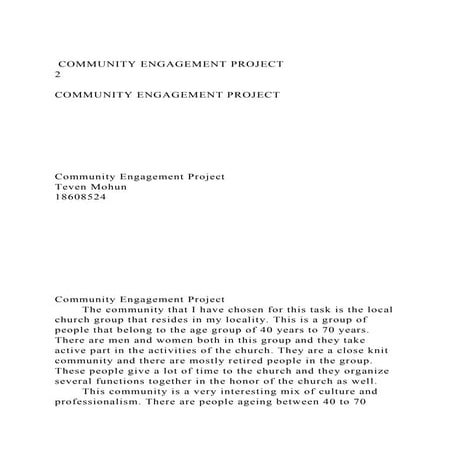 COMMUNITY ENGAGEMENT PROJECT2COMMUNITY ENGAGEMENT PROJECT.docx