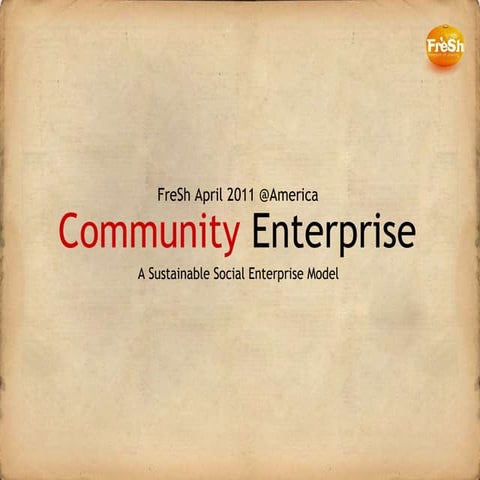 Community Enterprise | PPT