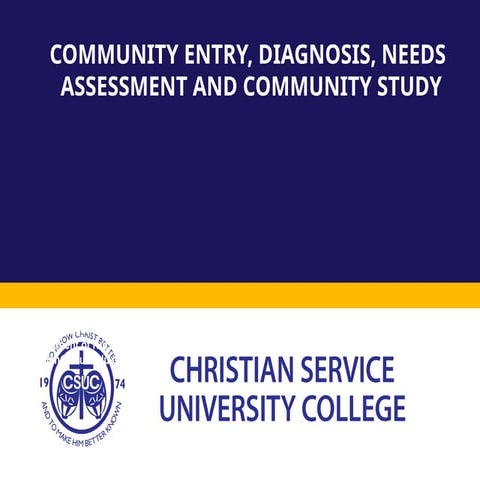 COMMUNITY ENTRY- STUDS.pptx for nursing students | PPTX