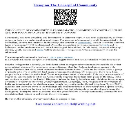 community-essay