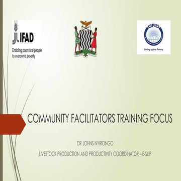 COMMUNITY FACILITATORS TRAINING FOCUS 2022.pptx