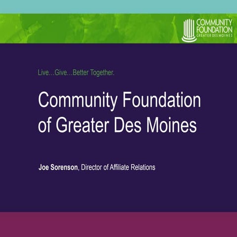 What is a Community Foundation | PDF
