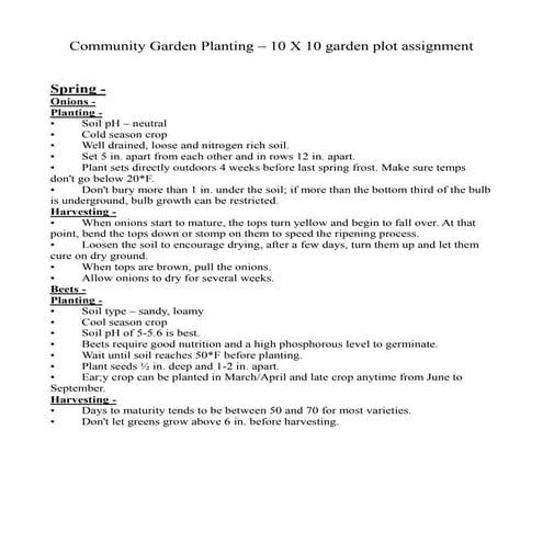 Community garden planting | DOCX