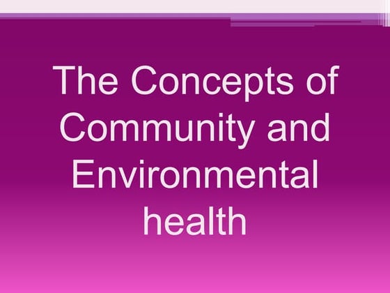 Identifying community health problem | PPT