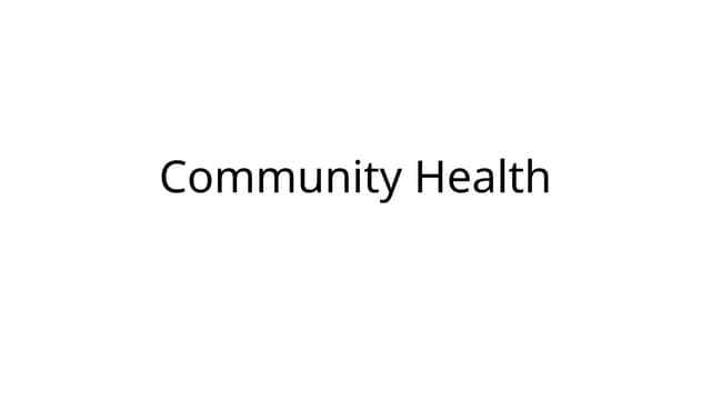 Identifying community health problem | PDF