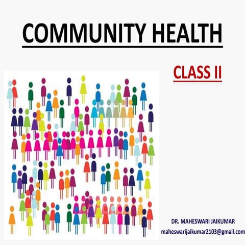 COMMUNITY HEALTH - MCQ IV | PPTX