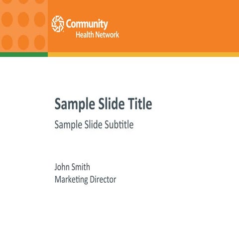 Community Health PowerPoint Template | PDF