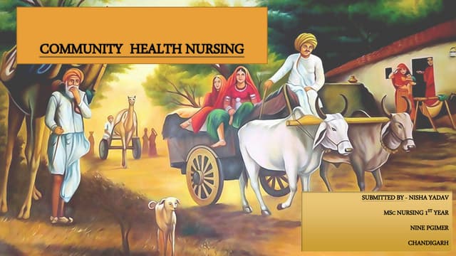 Concepts of community health and community health nursing | PPTX