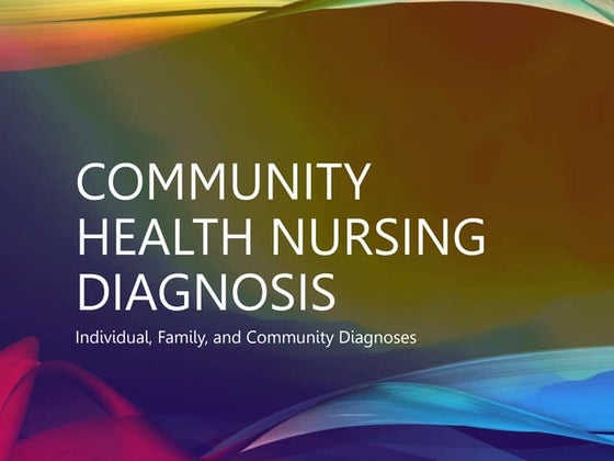 Identifying community health problem | PPT
