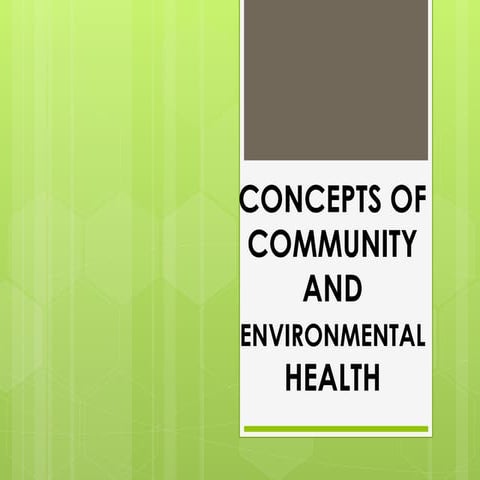 COMMUNITY HEALTH PROBLEMS GRADE 9 FIRST QUARTER | PPTX