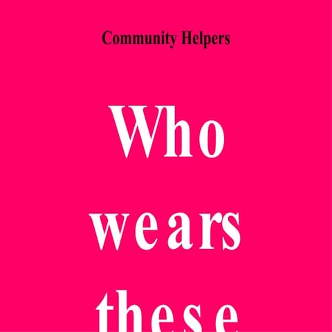 Community helpers | PPT